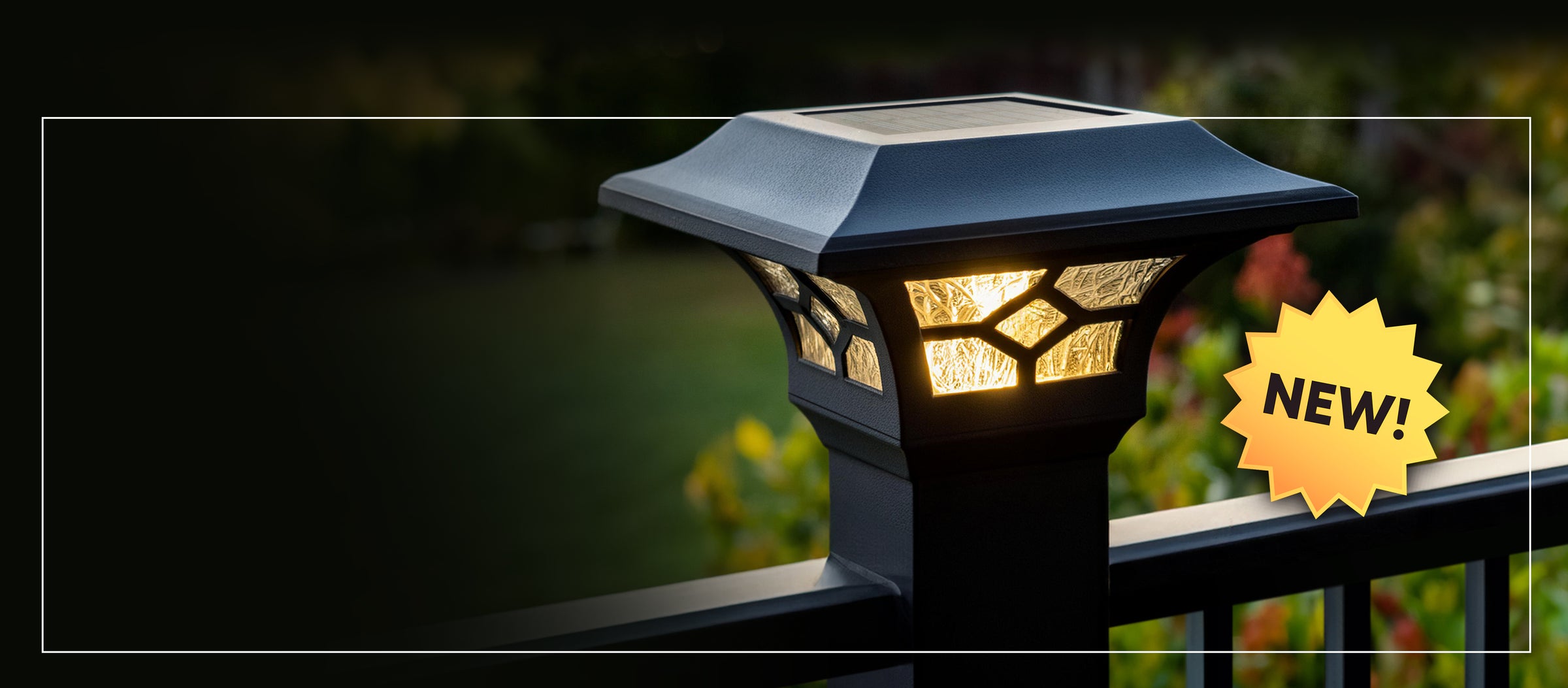 Classy Caps : solar outdoor lighting including solar post caps.
