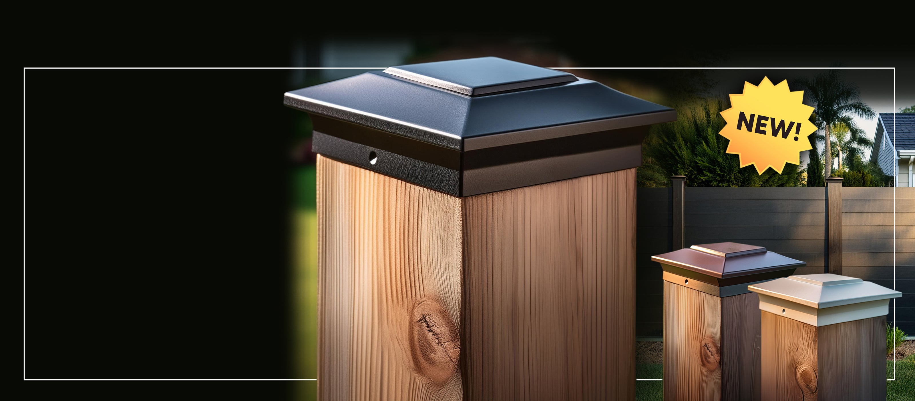 Classy Caps : solar outdoor lighting including solar post caps.