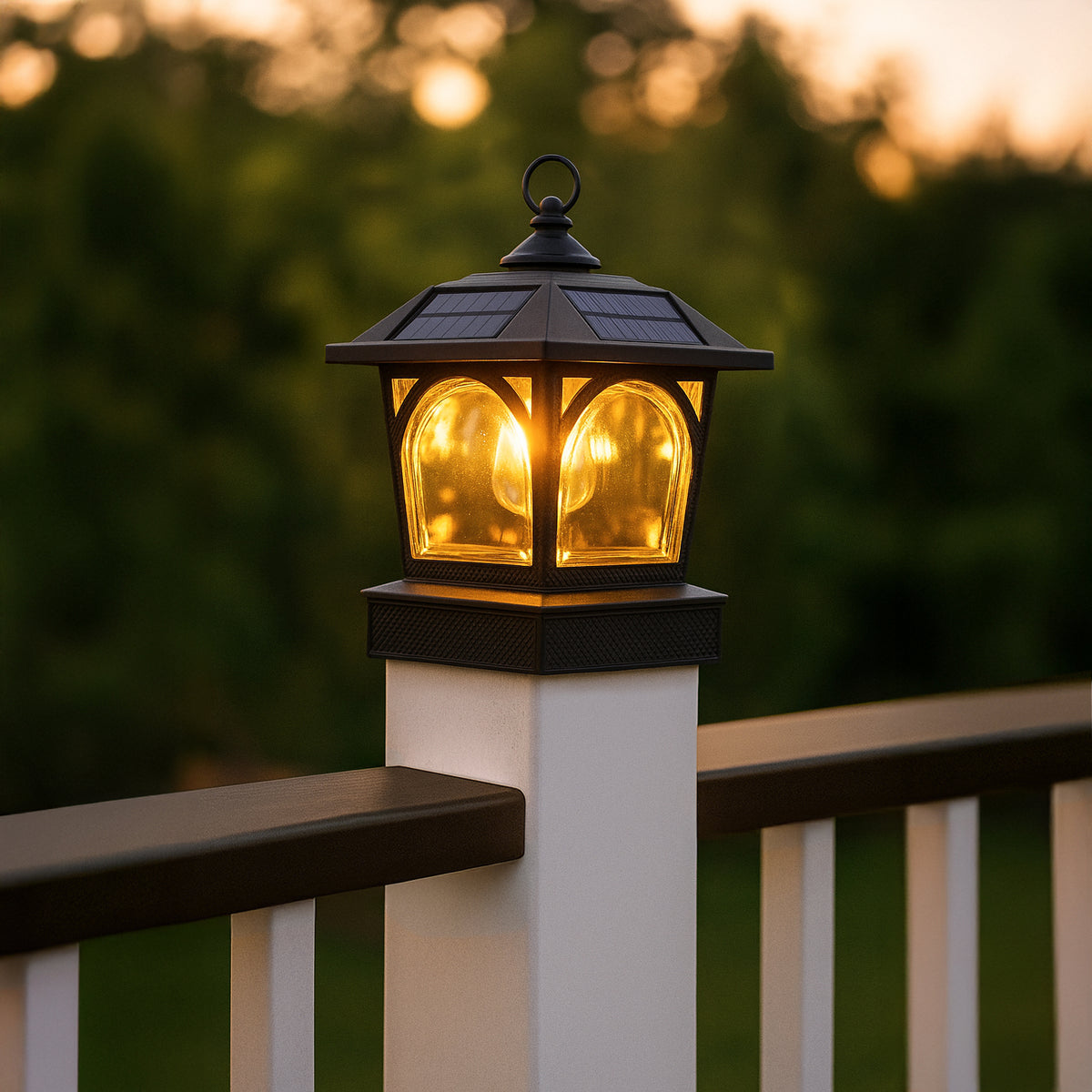 Edison Solar Table Lantern/Post Cap