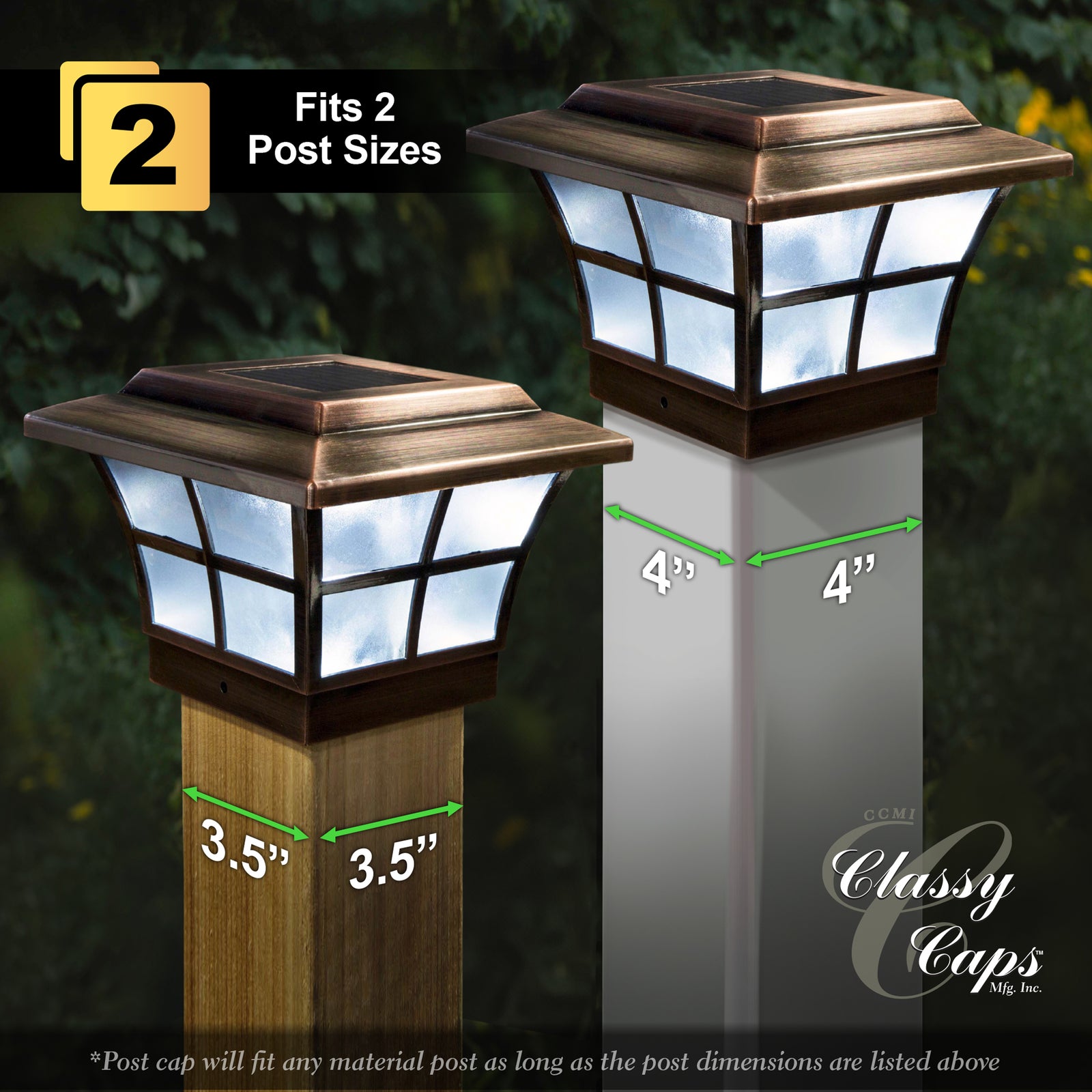 Prestige Solar Post Cap - Copper Electroplated SLO79C