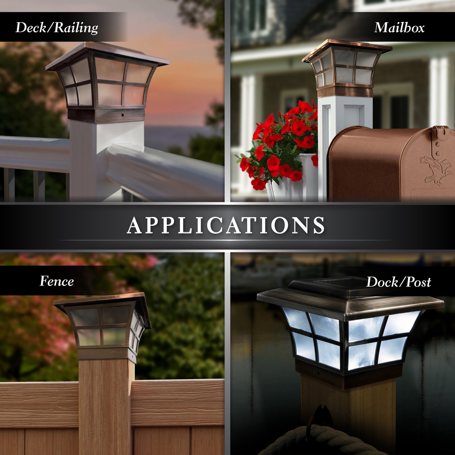 Prestige Solar Post Cap - Copper Electroplated SLO79C