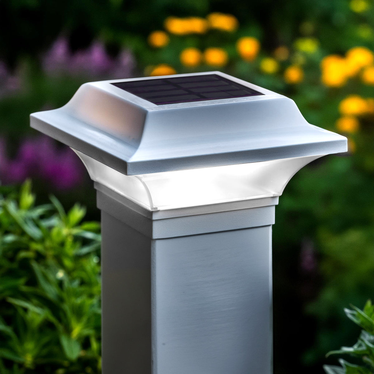 Imperial Solar Post Cap - White SLO82W