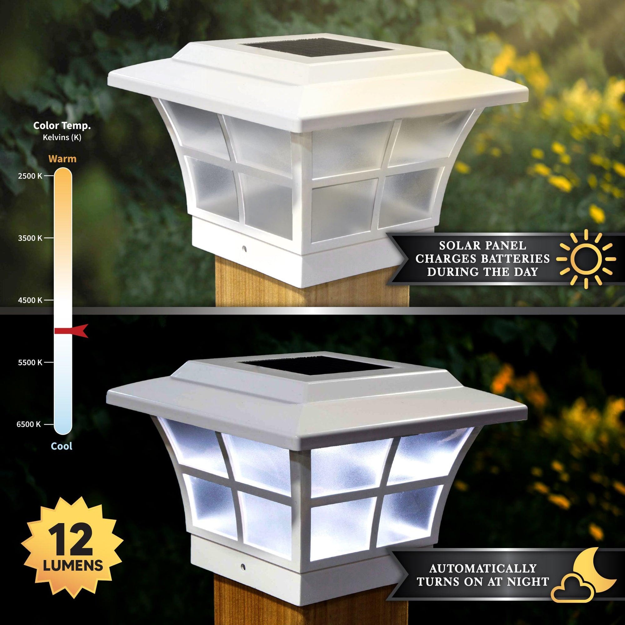 Prestige Solar Post Cap - White SLO79W